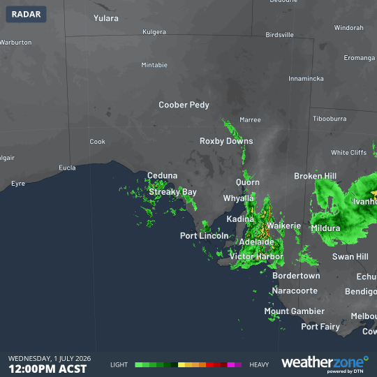Severe weather warnings in four states, Adelaide’s wettest July day in ...