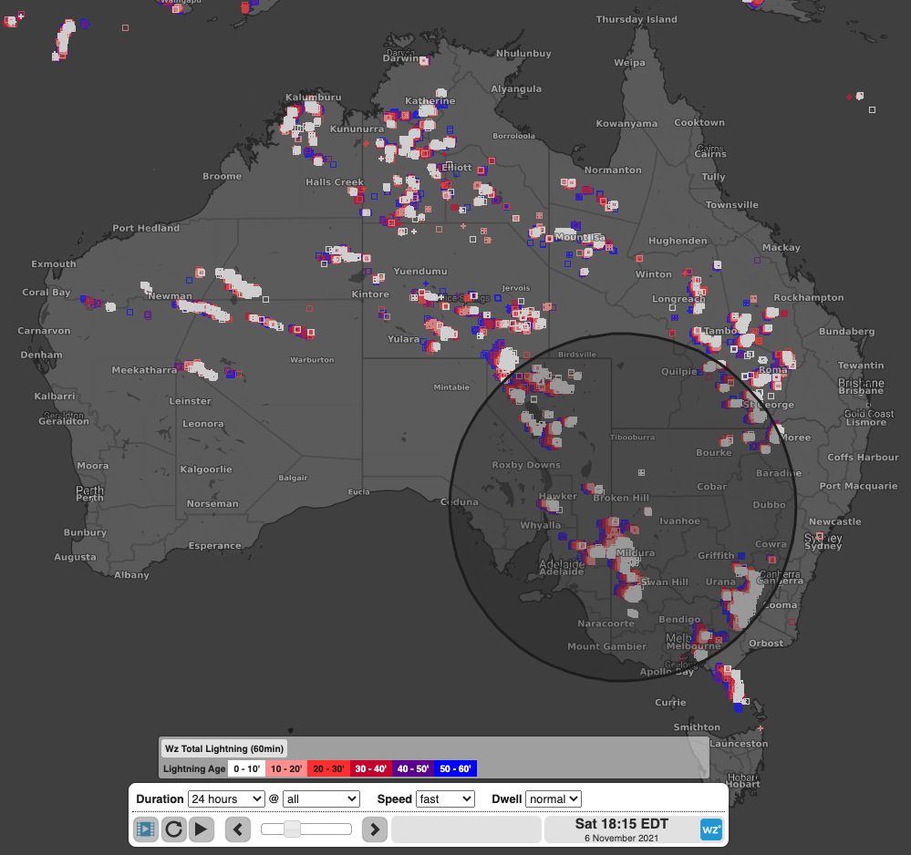 Stormy Saturday over the southeast
