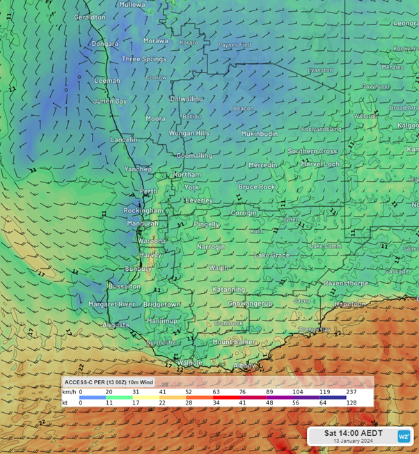 Perth's first 40 degree day in 707 days