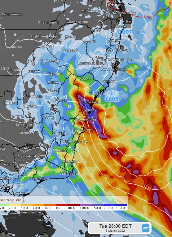 Heavy rain returning to Sydney and surrounds in coming days