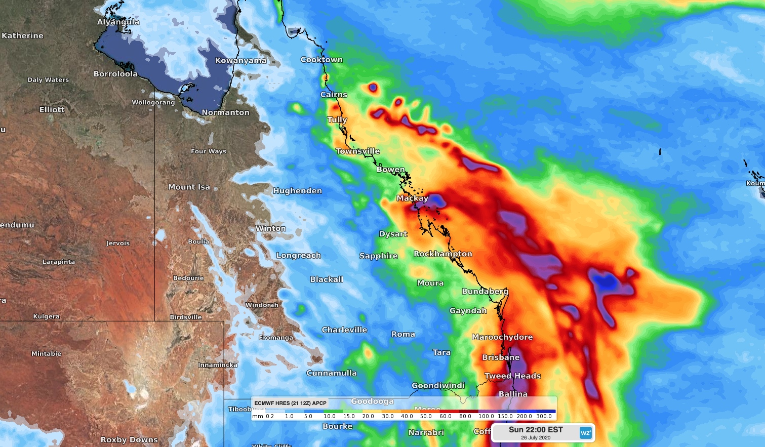Rainy days ahead for eastern Queensland