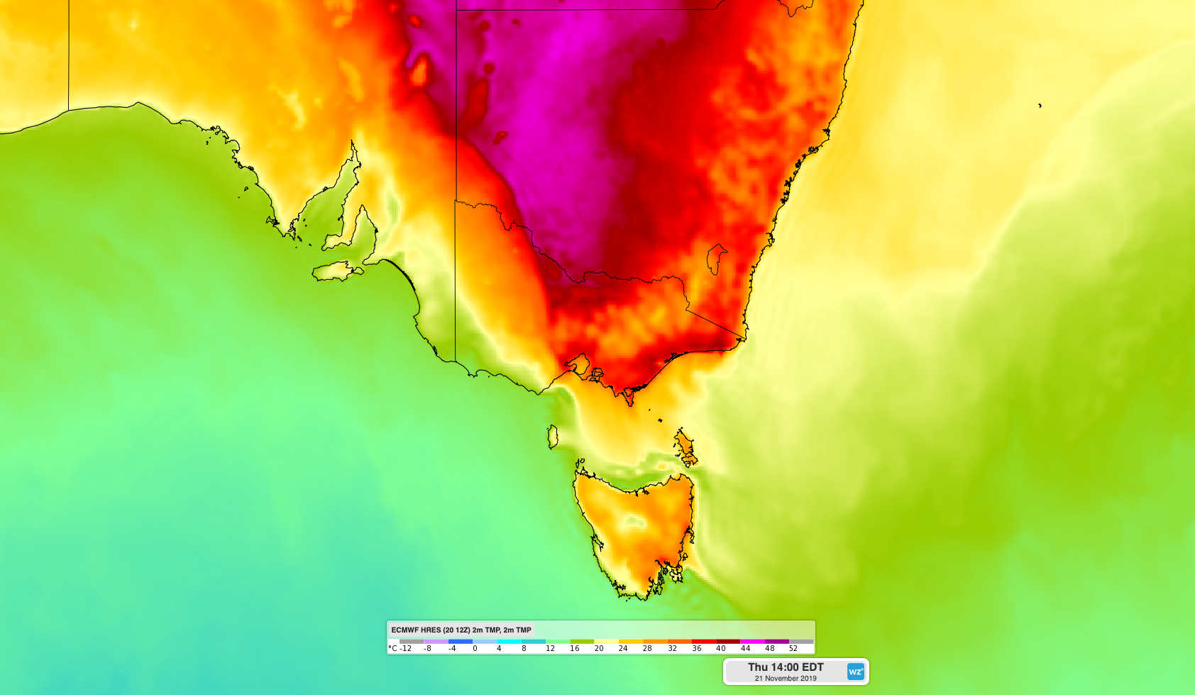 Record spring heat in Victoria and Tasmania