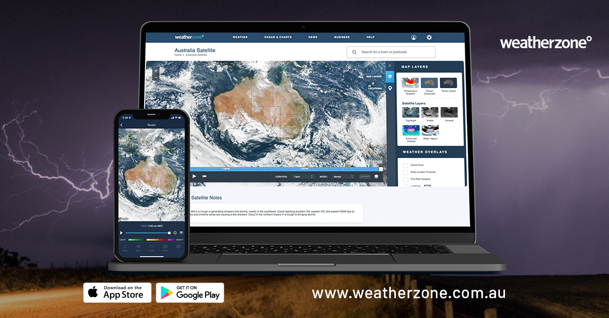 How to check the weather from space, on your phone