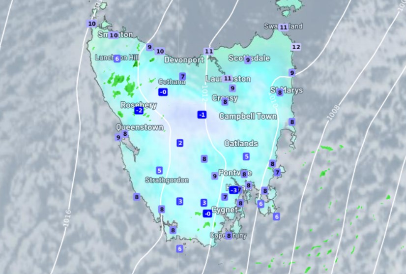 Brutally Cold Temps Even By Tassie Standards